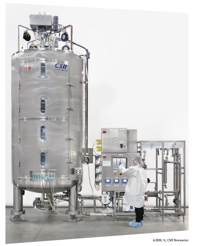Biorreactor Single Use Vw CSR® de 6000 litros | Vigenius Biotech