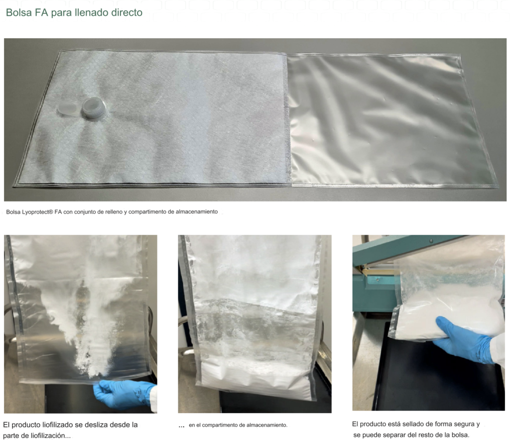 Lyoprotect® Bag FA and DF para llenado directo | Vigenius Biotech